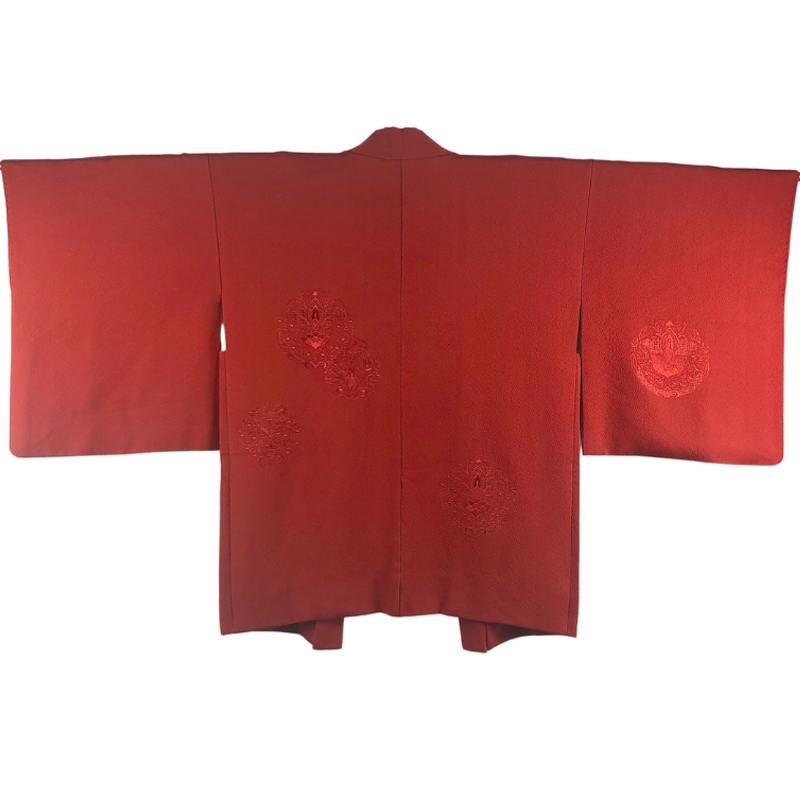 Sienna Hammered Silk Embroidered Vintage Haori