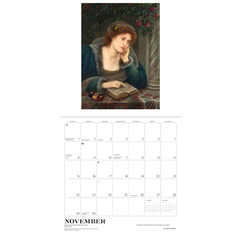 The Reading Woman 2026 Wall Calendar