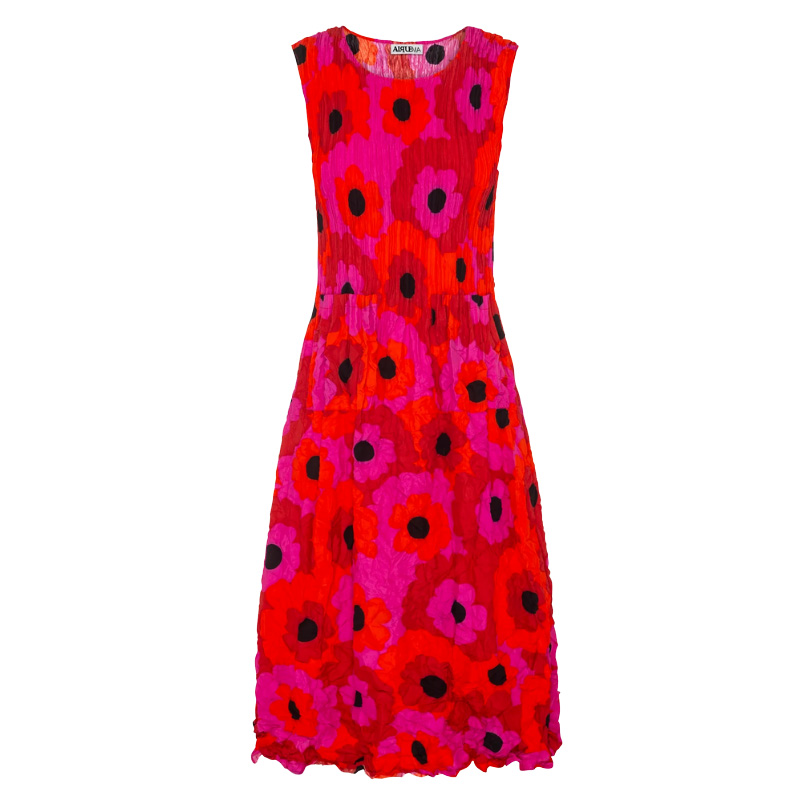 Alquema Smash Sleeveless Pocket Dress AD545 Flower Spot