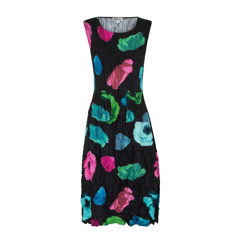 Alquema Smash Sleeveless Pocket Dress AD545 Black Valley