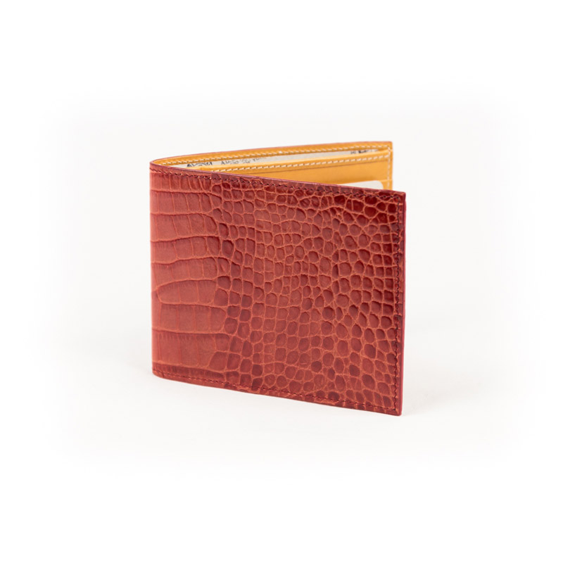 Spalding Bros Faux Crocodile Wallet & Credit Card Holder
